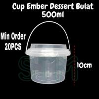 Promo Cup Ember 500ml 750ml 1000ml/Bucket Dessert Bulat Cup Plastik ...