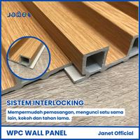 Promo WPC Wall Panel WARNA ABU DOFF 3M | T 300cm dan L 17cm | 2.4cm ...