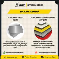 Jual Rambu K3 Waspada Hati-Hati Mesin Menyala Otomatis plat Alumunium ...