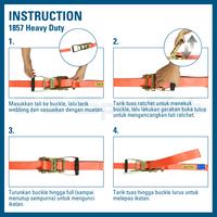 Promo [1857/2-A] SpanSet Tali Ratchet Tie Down Cargo Lashing Track Belt ...