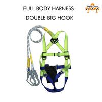Jual Full Body Harness Double Big Hook / Safety Body Harness Double Big Hook Lanyard - Jakarta ...