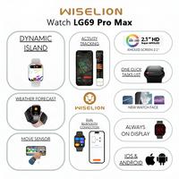 Promo WISELION Smartwatch LG69 ProMax | NFC Support | Hi-Fi Sound Music ...