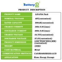 Jual New Smart LS Battery Lithium Lifepo4 48V 300Ah 15kWh Best ...