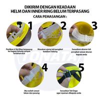 Promo Safety Helmet / Helm Proyek Include Inner Ring / Helm Kerja Putih ...