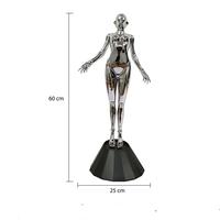 Jual Ornamen Patung Lady Mekanik/ Sorayama Robot Floating Sculpture ...