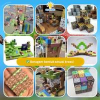 Promo Premium Magnetic Building 4D Cubes DIY / Magnetik 3D Puzzle Balok ...