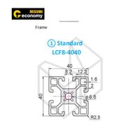 Jual Aluminum Frame / Aluminium Profile 4040 Standard, Slot Width 8mm ...