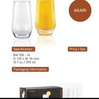 Jual GELAS JUS AKARI CITINOVA 390 ML/GELAS JUS/GELAS MINUM AKARI - Jakarta Pusat - Perabot Senen ...