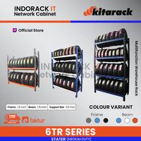 Promo Rak Besi Ban Motor Mobil 6TR1525B Rak Serba Guna Tire Rack 600Kg ...
