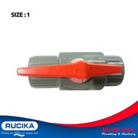 Jual PVC Ball Valve RUCIKA 1 Inch DN 25 Polos Stop Kran PVC 1 ...