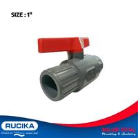 Jual PVC Ball Valve RUCIKA 1 Inch DN 25 Polos Stop Kran PVC 1" - Jakarta Selatan - Solusi Total ...