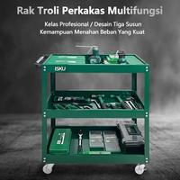 Promo ISKU troli bengkel rak 3 susun besi trolly trolley rak kerja ...