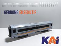 Jual 3D Papercraft Kereta Api Indonesia Gerbong Ekonomi Eksekutif ...