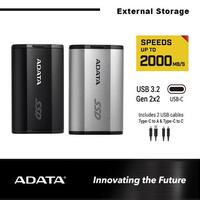 Promo ADATA SD810 SSD External 500GB 1TB 2TB 4TB - SSD Portable USB 3.2 Type C Gen2 - Black ...