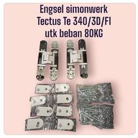 Jual ENGSEL TANAM PINTU/CONCEALED HINGES TECTUS TE-340-3D beban 80kg ...