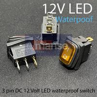 Jual Saklar Waterproof Kecil Lampu DC 12V 3 Pin On Off / Rocker Switch ...