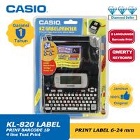 Promo Label Mesin Casio KL-820 PRINTING LABEL Cetak Nama Barcode QWERTY ...