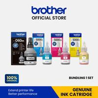 Jual BROTHER Tinta Botol Refill 1SET BT-D60BK & BT-5000 CMY - INK ...