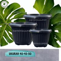 Promo POT BUNGA TANAMAN SHALLOM MIO HITAM KUPING BAHAN TEBAL - SHALLOM ...