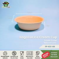 Promo FreshPak Bagasse Ice Cream Cup Sugarcane Eco Friendly Packaging ...
