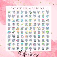 Jual Cat Sticker Pack Batch 1 | Stiker Kucing | Vinyl | Matte | Doff ...