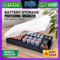Jual XCC Tempat Baterai + Tester Battery Storage Box with Cover 116 ...