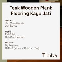 Jual Flooring/Parket Kayu Solid / Engineering Jati – Harga per M2 ...