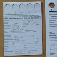 Jual GROSIR KERTAS SARING SHK untuk SKRINING HIPOTIROID KONGENITAL ...