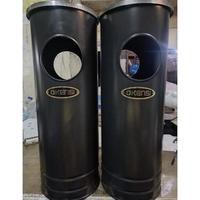 Jual Kensi 503 Standing dustbin stainless Hitam/ Tong sampah Hitam ...