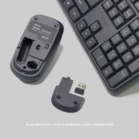 Promo Rexus KM12 / KM-12 Wireless Keyboard Mouse Silent Combo Office ...