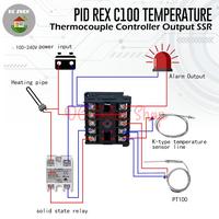 Jual PID Rex C100 Output Relay 10A Berm Temperature Thermocouple Controller - C100+SSR25, SSR ...
