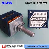 Jual ALPS RK27 Blue Velvet 10k 20k 50k 100k 250k Stereo Potentiometer ...