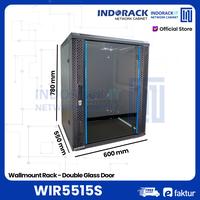Promo Wallmount Rak INDORACK Single Door Rak Server 15U Depth 550mm ...