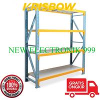 Jual KRISBOW STORAGE 4 SHELF RACK 180X60X200CM YLWBLU 294134 - Jakarta ...