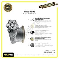 Jual Wire Rope / Kawat Seling Baja 6x19 IWRC 6mm Galv POWERTEC - 1 Meter - Jakarta Pusat ...