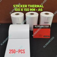 Jual Label Thermal 100x150 A6 Sticker Receipt PrinterTermal - ISI 250 ...