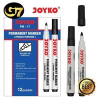 Jual Spidol Permanen Joyko Sepidol Permanent Marker Warna Hitam Biru ...