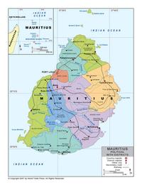 Jual Peta Mauritius ukuran besar tanpa bingkai - 90x70cm - Kab ...