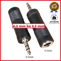 Jual eRN. konverter colokan MIC aux 6.5mm ke 3.5 mm stereo audio jack ...