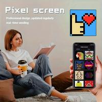 Jual LED Pixel Display APP Control Programmable Night Light DIY Text ...