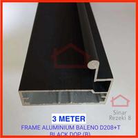 Jual Frame Aluminium Hitam Handle Kaca Pintu Lemari Kitchen Profil Fhd ...