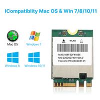 Jual fenvi 1200Mbps BCM94352Z WiFi Network Card Bluetooth 4.0 Dual Band ...