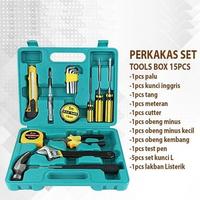 Jual Alat Tukang Perkakas Repairing Tool Set 15 in 1 Servis Maintenance ...