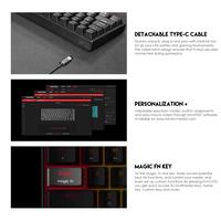 Jual Fantech MAXFIT61 MK857 60% Mechanical Gaming Keyboard - HITAM, RED ...