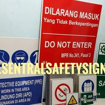 Jual RAMBU HATI-HATI KELUAR MASUK KENDARAAN PROYEK design bolak balik ...