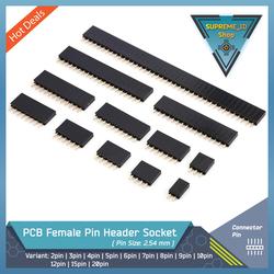 Jual High Quality Copper PCB Female Pin Header Socket (2.54mm pin ...