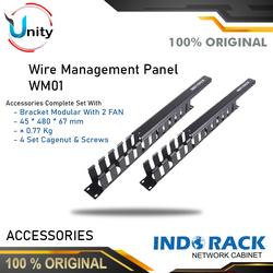 Jual INDORACK 19" Wire Management Panel 1U Wiring Management :WM01 ...