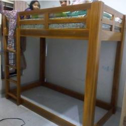 Jual dipan rotan kayu jati, tempat tidur minimalis rotan kayu, ranjang ...