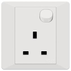 Jual BOSS B10413S 13A 250V universal socket outlet w/ safety shutter ...