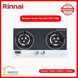 Promo Rinnai RB 2 GH C (BK) Grande Series Kompor Tanam 2 Tungku Black Cicil 0% 3x - Kota ...